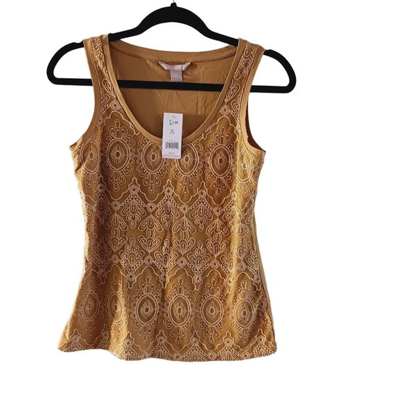 Banana Republic | Tops | Banana Republic Gold Tank Top New Size Xsp ...